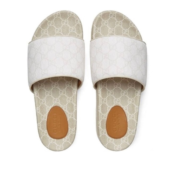 Gucci | Shoes | Gucci Canvas Slides | Poshmark